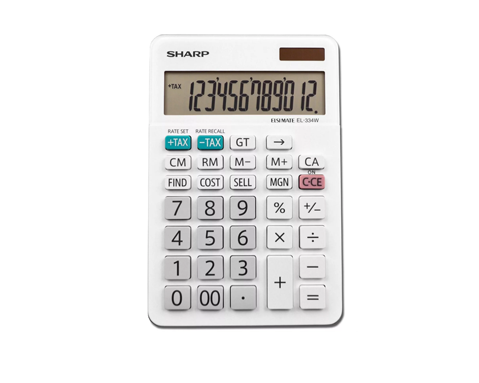 SHARP EL-334W Professional Calculator - Middle East & Africa