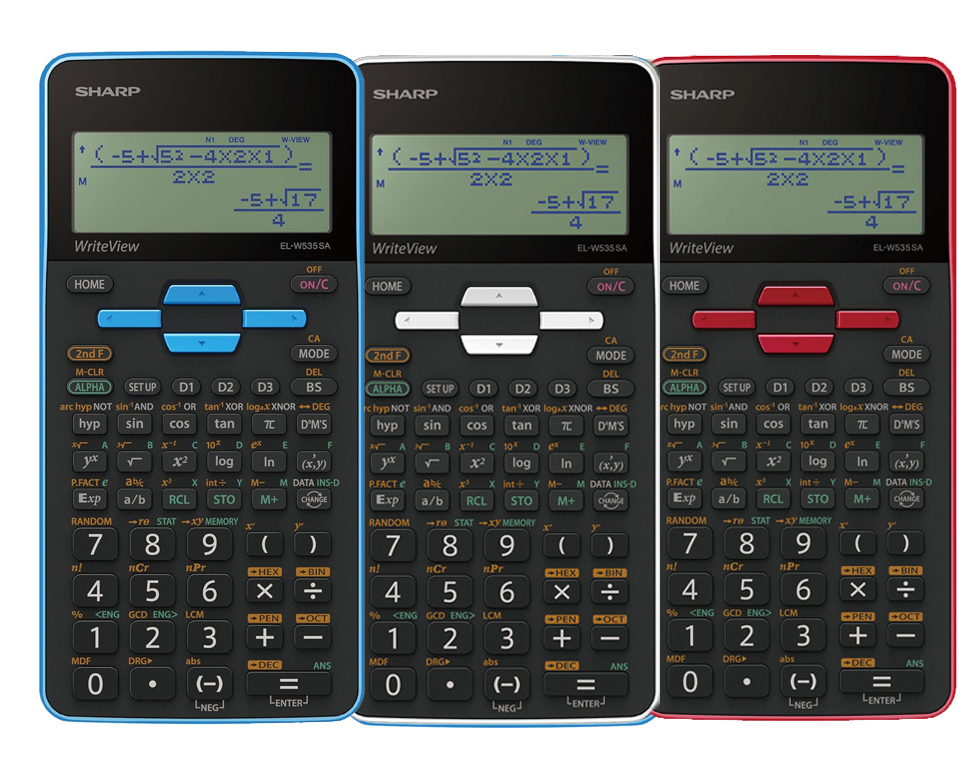 SHARP EL-W535SAB WriteView Scientific Calculator